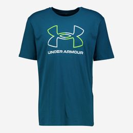 Under Armour Dunkelgrünes T-Shirt mit Logo