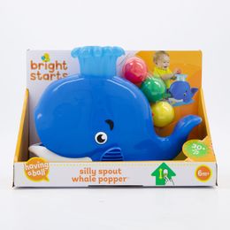 Bright Starts Blauer Silly Spout Whale Popper Wal-Ballwerfer 23x30cm