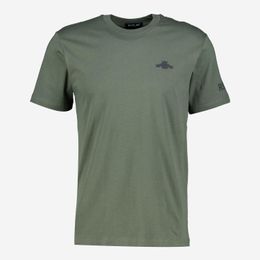 Replay Khaki-farbenes T-Shirt mit kleinem Logo-Aufdruck
