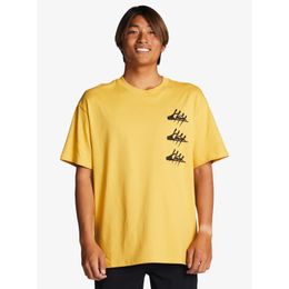 Quiksilver T-Shirt &raquo;G-Land Tiger&laquo; Ochre S S Stoff: Reiner Baumwollstoff [210 g/m2]
