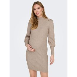 Only Maternity Strickkleid &raquo;OLMKATIA L/S DRESS KNT NOOS&laquo; Mocha Meringue Detail:W. MELANGE XL - N-Gr N-Gr XL Langarm Strickkleid von Only