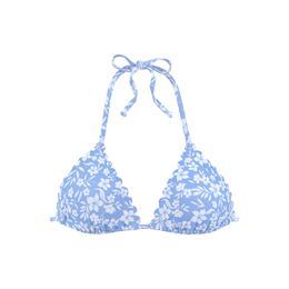 Vivance By Lascana Bikinitop Damen Gr&ouml;&szlig;e 80 blau / wei&szlig;