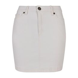 Urban Classics Jerseyrock »Damen Ladies Organic Stretch Denim Mini Skirt« 1 Stk. offwhite raw 28 28 Frauen Jeansrock in Mini-Länge mit hohem Bund