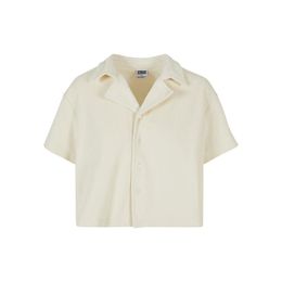Urban Classics Langarmhemd &raquo;Damen Ladies Towel Resort Shirt&laquo; palewhite S - US-Gr&ouml;&szlig;en US-Gr&ouml;&szlig;en S Kurz&auml;rmelige Hemden f&uuml;r Freizeit und B&uuml;ro