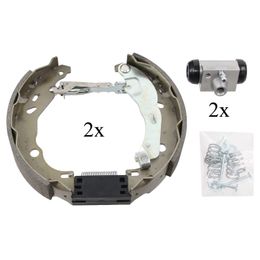 f.becker Bremsensatz, Trommelbremse hinten rechts links vormontiert 17,5mm f&uuml;r RENAULT 7701206430 7701207179 10810339