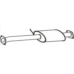 VEGAZ Mittelschalld&auml;mpfer fs783 f&uuml;r Ford