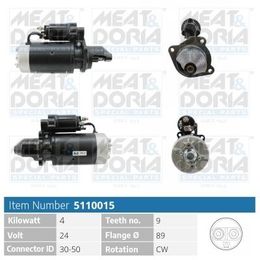 MEAT & DORIA MEAT & DORIA Starter 24V f&uuml;r DAF MERCEDES-BENZ A0041517301 A0041515901 A0031518801 5110015