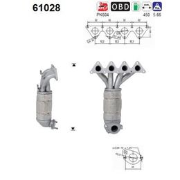 AS Katalysator f&uuml;r HYUNDAI KIA 2851026730 61028