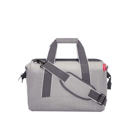 Reisenthel travelling allrounder M - Reisetasche 40 cm (smiley grey) in herringbone grey | Gr.: onesize