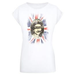 F4NT4STIC Extended Shoulder T-Shirt Sex Pistols God Save The Queen in wei&szlig; | Gr.: 5XL