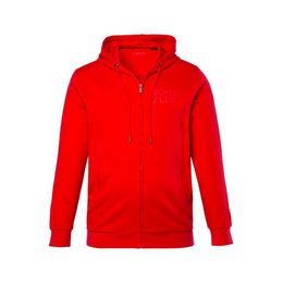 Men Plus Sweatjacke in chilirot | Gr.: 3XL