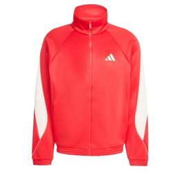 adidas Sportswear Athletic Zip-Up Hoodie 'Stadium' male Red size 4XL
