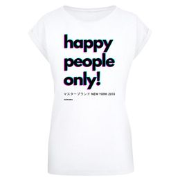 F4NT4STIC T-Shirt Happy people only New York in wei&szlig; | Gr.: XXL