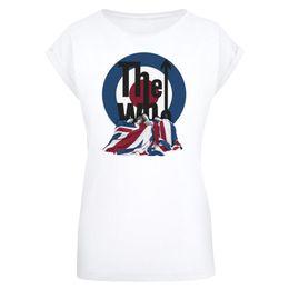 F4NT4STIC Extended Shoulder T-Shirt The Who Flag Blanket in wei&szlig; | Gr.: S