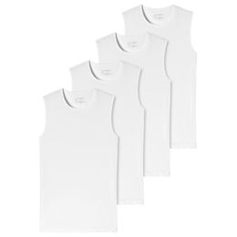 Schiesser Unterhemd / Tanktop 95/5 Organic Cotton in Wei&szlig; | Gr.: L