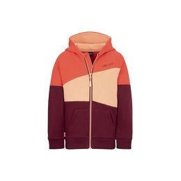 Trollkids Sweatjacke "Alesund" in Orange/ Bordeaux | Gr.: 128