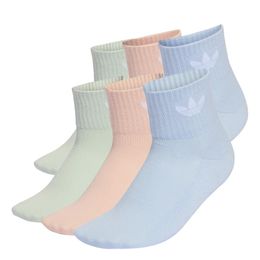 adidas originals Socks 'Mid Ankle 6 Pairs' female Blue, Green, Pink size 31-33