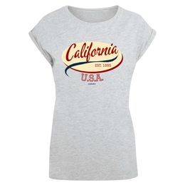 F4NT4STIC T-Shirt California SHORT SLEEVE TEE in grau meliert | Gr.: 4XL