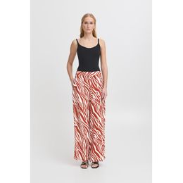 Ichi Casual Hose IHYARDEEN Loose fit in Fired Brick Animal | Gr.: 36