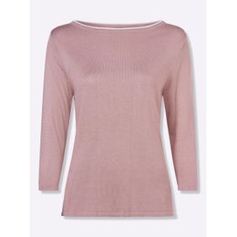 Sieh an! 3/4 Arm-Pullover in hortensie-wei&szlig; | Gr.: 42
