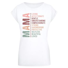 F4NT4STIC T-Shirt Muttertag Feiern Sie die Mama in wei&szlig; | Gr.: L