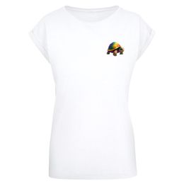 F4NT4STIC T-Shirt Rainbow Turtle SHORT SLEEVE TEE in wei&szlig; | Gr.: L