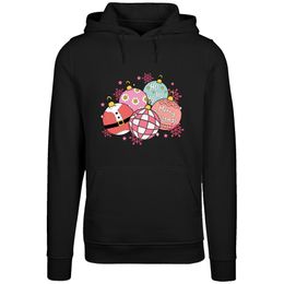 F4NT4STIC Hoodie Pink Cute Christmas Tree Balls in schwarz | Gr.: L