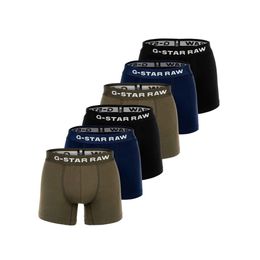 G-Star Raw G-Star Boxershort 6er Pack in Blau/Schwarz/Gr&uuml;n | Gr.: L