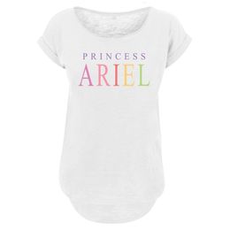 F4NT4STIC Long Cut T-Shirt Disney Arielle Arielle Graphic in wei&szlig; | Gr.: S