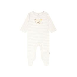 Steiff Strampler in Beige/Wei&szlig; | Gr.: 86