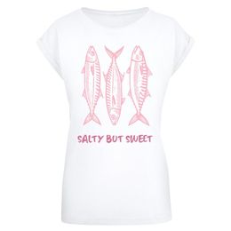F4NT4STIC Extended Shoulder T-Shirt Salty But Sweet Summer in wei&szlig; | Gr.: M