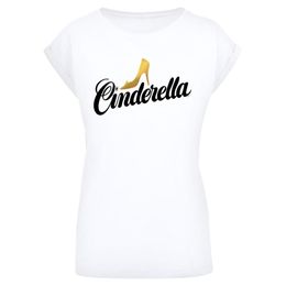 F4NT4STIC T-Shirt Cinderella Aschenputtel Shoe Logo in wei&szlig; | Gr.: 5XL