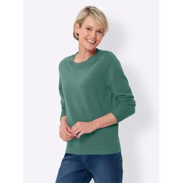 Sieh an! Langarm-Pullover in jade | Gr.: 42