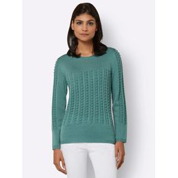 Sieh an! Langarm-Pullover in salbei | Gr.: 48