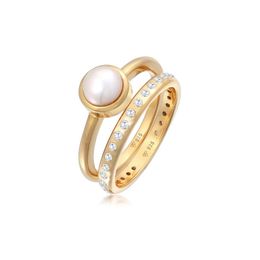 NENALINA Ring 925 Sterling Silber Ring Set in Gold | Gr.: 52