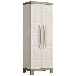 Keter Ger&auml;teschrank, Taupe, Beige, Kunststoff, 4 F&auml;cher, 65x182x45 cm, Aufbewahrung & Schutzh&uuml;llen, Ger&auml;teschuppen