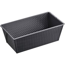 Kastenform Kaiser BACKFORMEN "Inspiration", grau, B:12,5cm L:25,5cm T:5,9cm, Stahl, K&uuml;chenformen, Mini K&ouml;nigskuchenform, Kastenbackform, Stahl antihaftbeschichtet