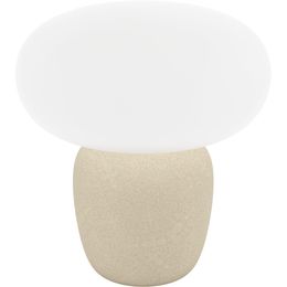 Eglo Tischleuchte "CAHUAMA", beige (braun), Ø 27,5cm H: 30cm, 1 Stk., Leuchten, Tischleuchte in braun aus Keramik - exkl. E27 - 40W, Tischleuchte