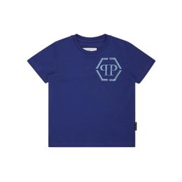 Philipp Plein Jungen T-Shirt "Hexagon"14, dunkelblau, Gr. 14, Obermaterial: 100% Baumwolle, Shirts