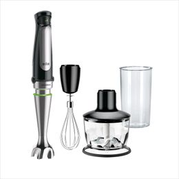 Braun Stabmixer "MultiQuick 7 MQ 7035X - 1000W, Stufenlosregulierbar, Dynamische Klinge", B:36,5cm H:17,5cm T:36,5cmschwarz, edelstahl, Mixer,