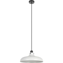 Eglo Hängeleuchte "Matlock Hängelampe, Esszimmerlampe, Industrial, Metall, E27, Lampe", grau, 1, Ø 38cm H: 110cm, 1 Stk., Leuchten, Hängeleuchte