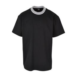 Langarmhemd Urban Classics "Urban Classics Herren Kicker Tee", Herren, Gr. L, US-Gr&ouml;&szlig;en, schwarz, 100% Baumwolle, unifarben, Rundhals, Hemden
