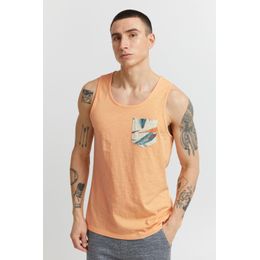 Tanktop Blend "BHTroppo", Herren, Gr. XXL, beige (coral sands), Web, 100% Baumwolle, gemustert, regular fit normal, Rundhals, Tops Tanktop, L&auml;ssiges Tanktop mit Rundhalssauschnitt
