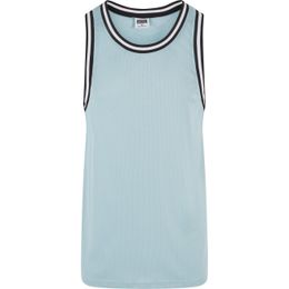 Tanktop Urban Classics "Urban Classics Herren Mesh Tanktop", Herren, Gr. 5XL, oceanblau, 100% Polyester, unifarben, loose fit, Tops Tanktop