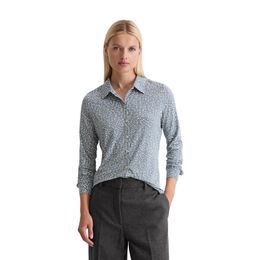 Marc O'Polo Blusenshirt MARC O'POLO "aus LENZING&trade; ECOVERO&trade;", Damen, Gr. L, light blau, Obermaterial: 95% Viskose, 5% Elasthan, unifarben, regular fit, Manschette, Shirts Blusenshirt
