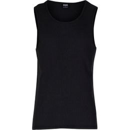 Urban Classics Herren Tanktop "Urban Classics Washed Rib Tanktop"schwarz, Gr. S, unifarben, 95% Baumwolle, 5% Elasthan, Tops