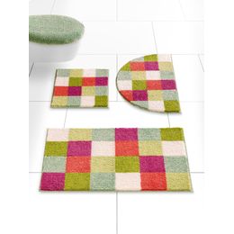 Badematte Grund Gr. 1, koralle, gr&uuml;n, rechteckig (45cm x 50cm ), 1 Stk., Badematten, Badematte