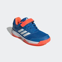 Hallenschuh adidas Performance "SPEEDCOURT INDOOR KIDS", M&auml;dchen, Gr. 38, orange (bright royal, cloud wei&szlig;, team solar orange), Synthetik, Textil, Schuhe Hallenschuh, geeignet f&uuml;r jeden Hallensport