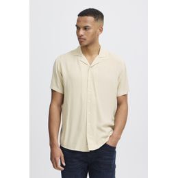 Kurzarmhemd Blend "BHShirt", Herren, Gr. L, US-Gr&ouml;&szlig;en, oyster gray, 100% Viskose, unifarben, regular fit normal, V-Ausschnitt, normaler Saum, Hemden, L&auml;ssiges Kurzarmhemd