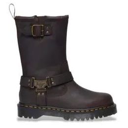Dr. Martens Dr Martens f&uuml;r Damen. 31901201 Anistone Hi Lederstiefel dunkelbraun (38), Wohnung, Schnalle, L&auml;ssig
